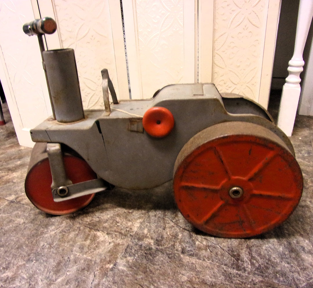 Large Vintage Steamroller Toy Farm Road Construction Model - Etsy