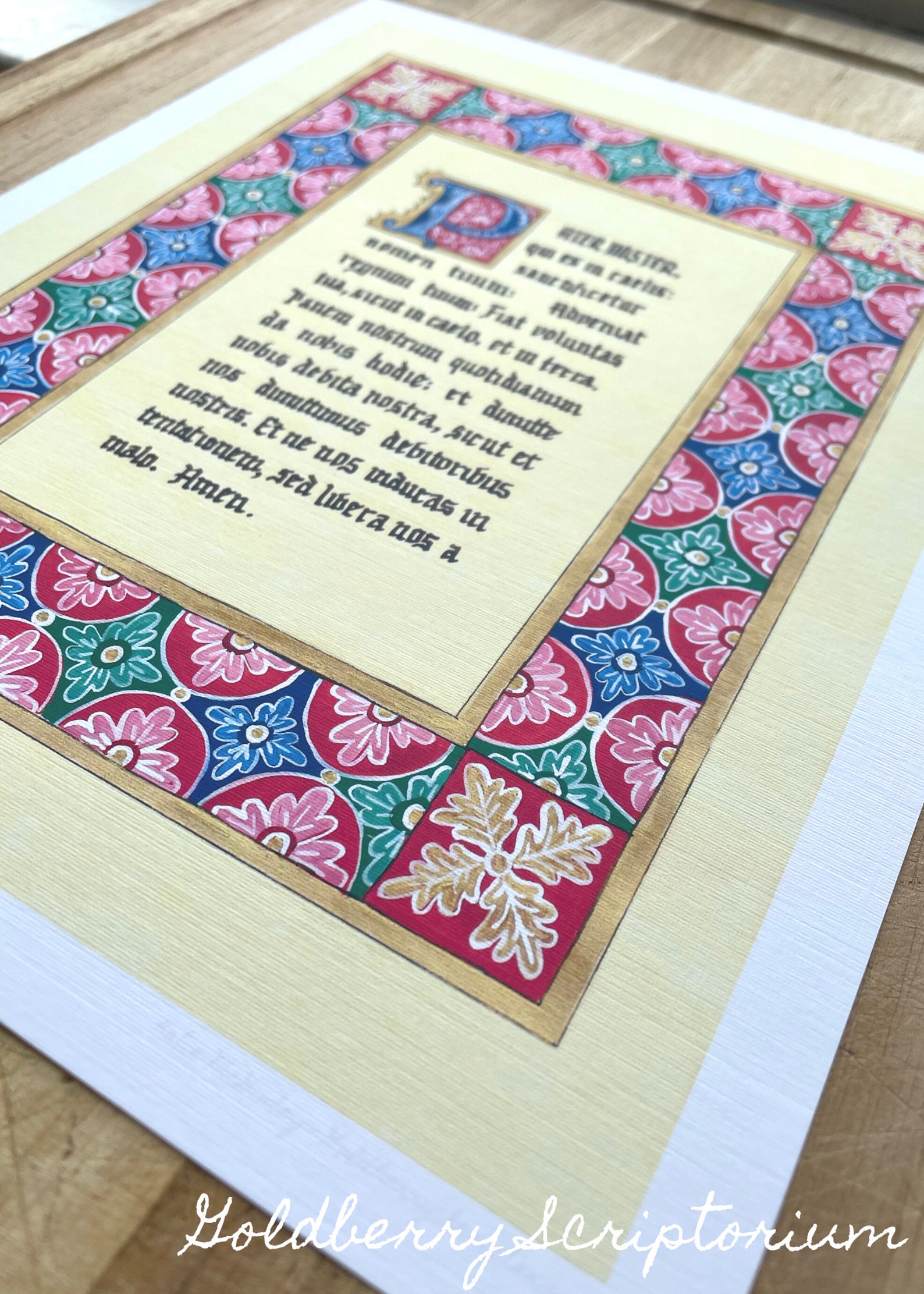 Pater Noster Print Latin Prayer Our Father Catholic - Etsy