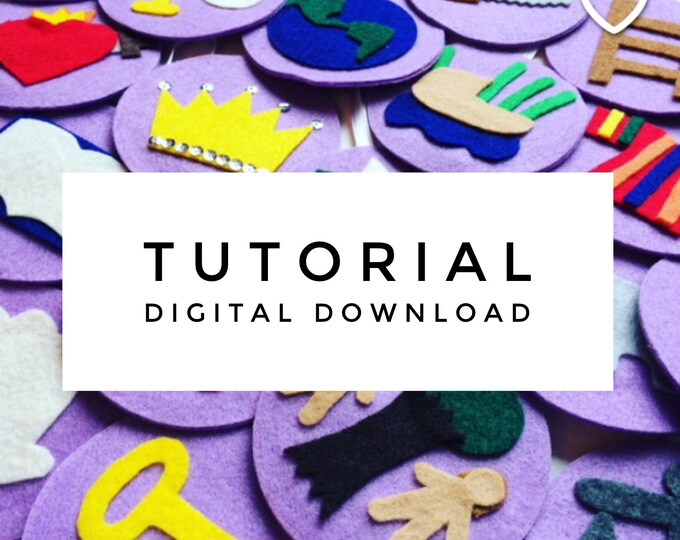 DIGITAL TUTORIAL Jesse Tree Ornaments - Advent / Christmas Felt ...