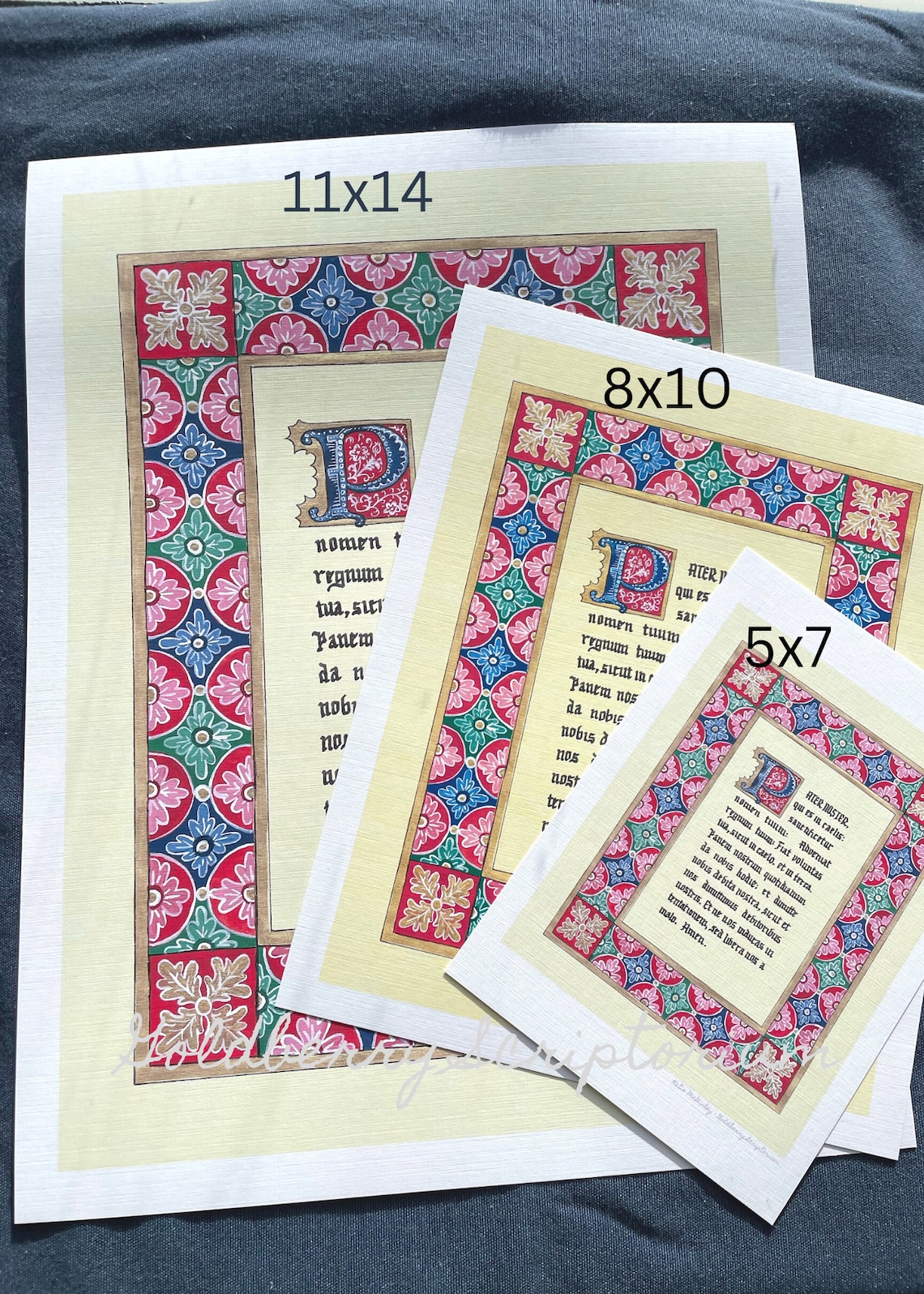 Pater Noster Print Latin Prayer Our Father Catholic - Etsy