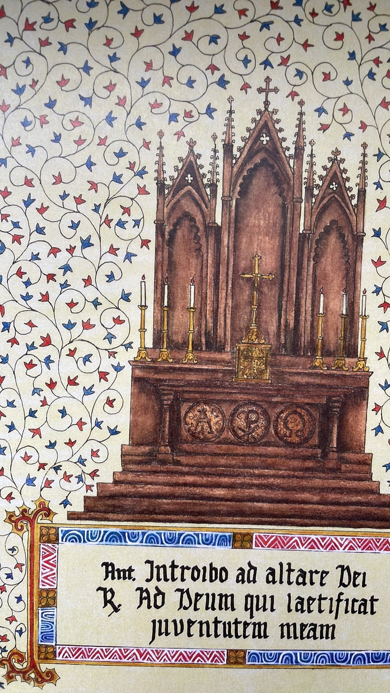 Introibo Print Latin TLM Prayers at the Foot of the Altar - Etsy
