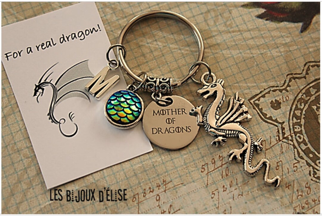 Mother of Dragons Keychain Dragon Keychain Personalized Friendship ...