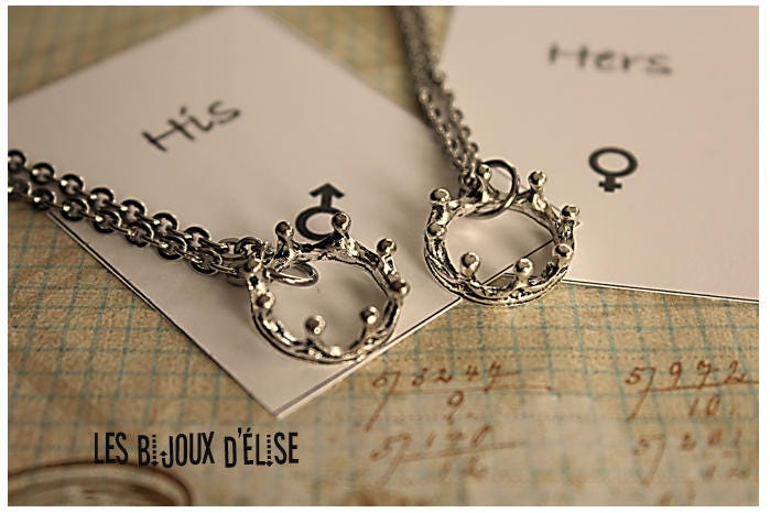His and her necklace Etsy