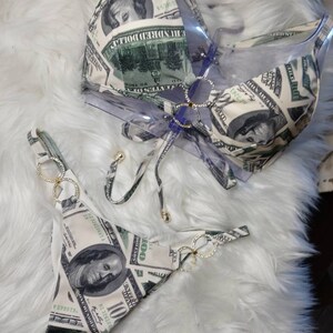 Money Print Bikini - Etsy
