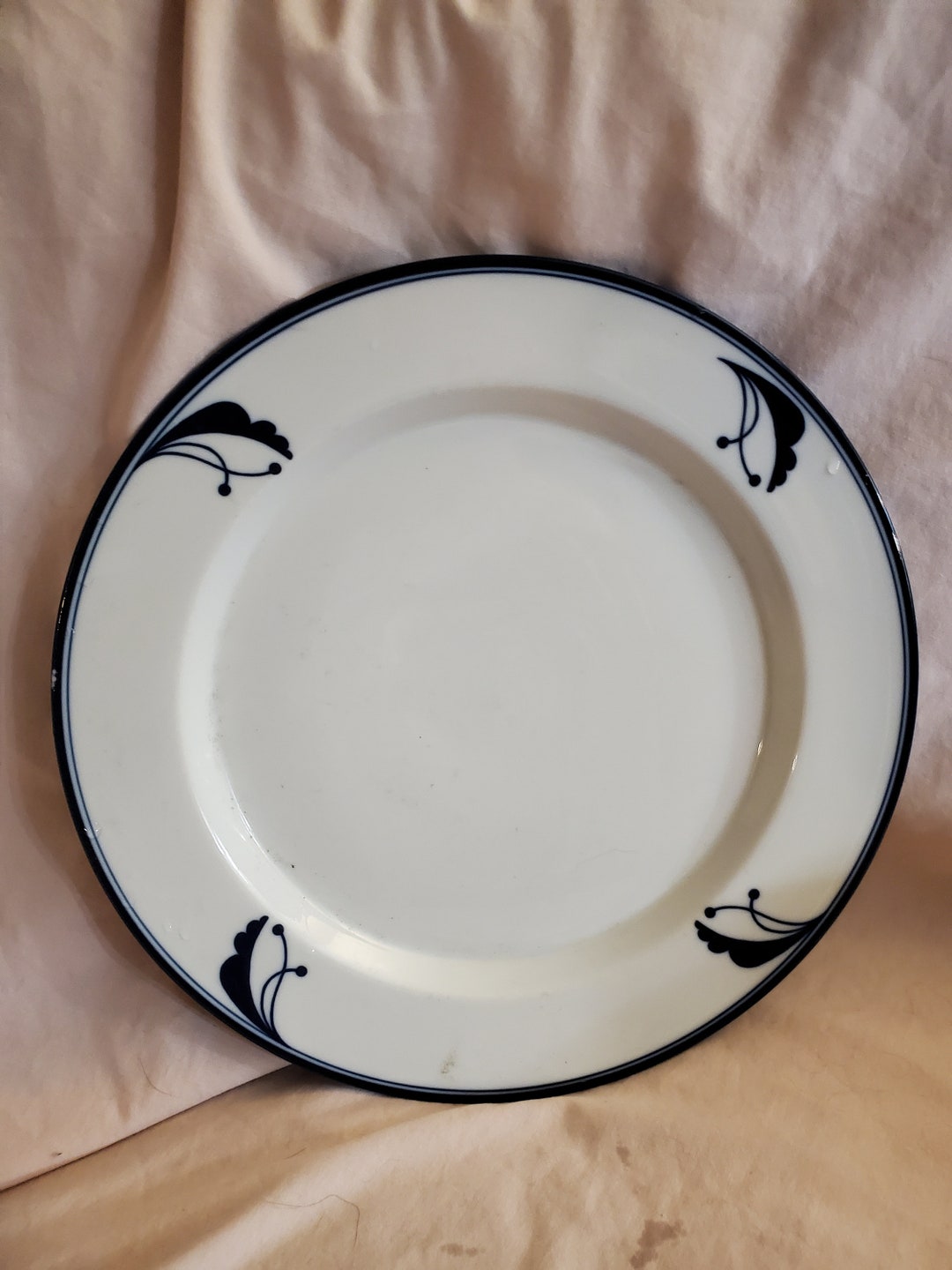Rare Find Dansk Floral Bayberry Blue Pattern 10.75 Inch Dinner Plate ...