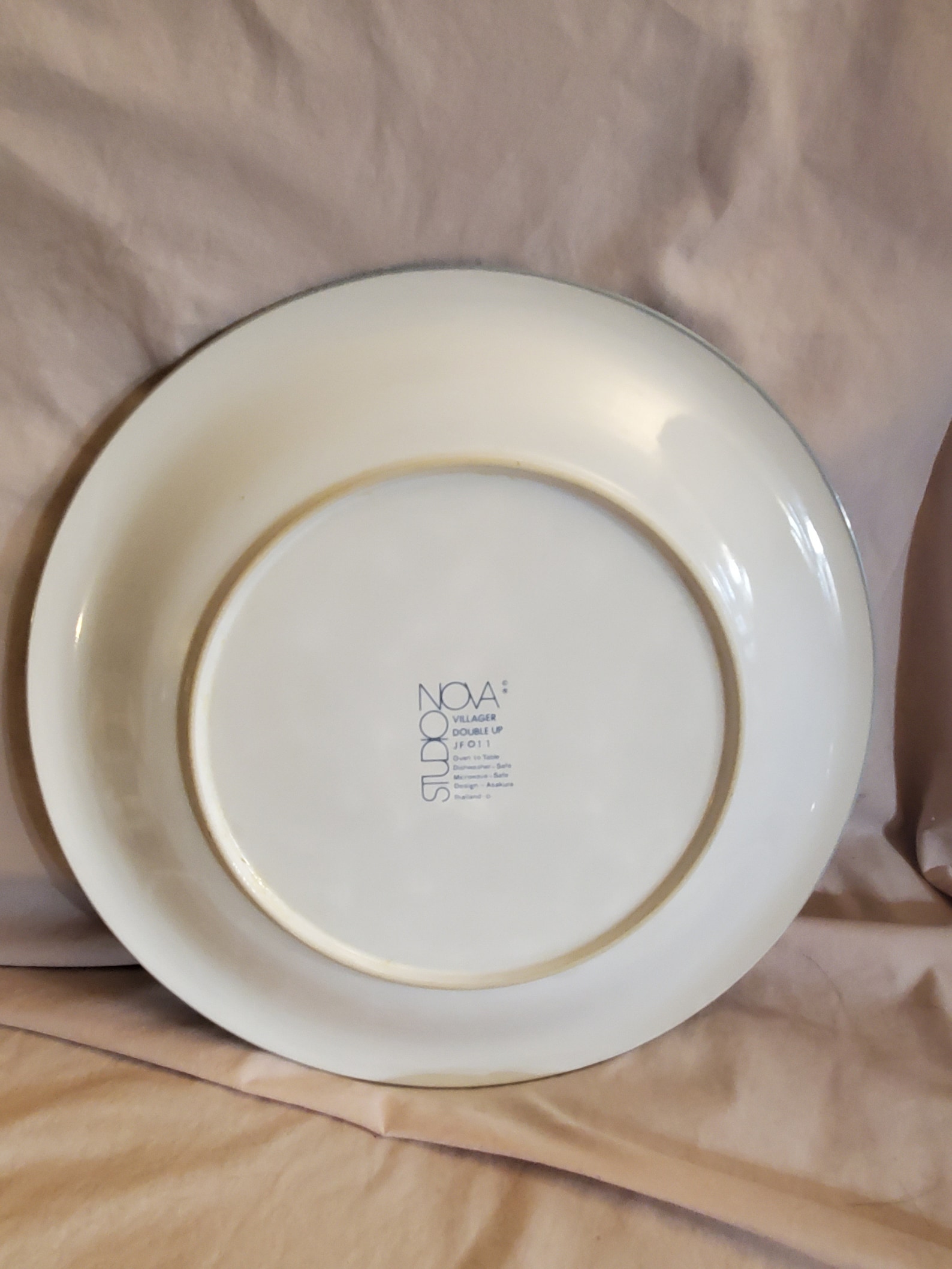 Villager Double up by Studio Nova, 10.75 Inch Dinner or Chop Plate ...