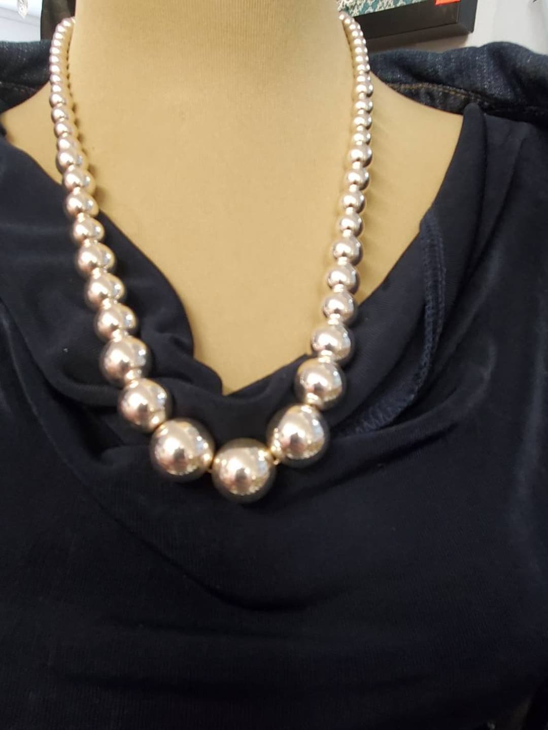 Chaps, Lightweight Metal, Silver Toned, 20 Inch Necklace With Toggle ...