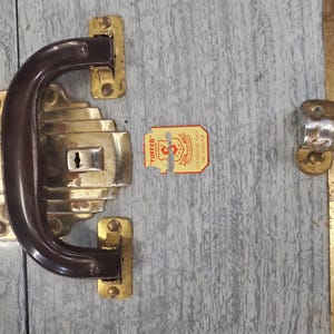 1950's Tuffer Gray Graniteware and Metal, Rectangular Foot Locker ...