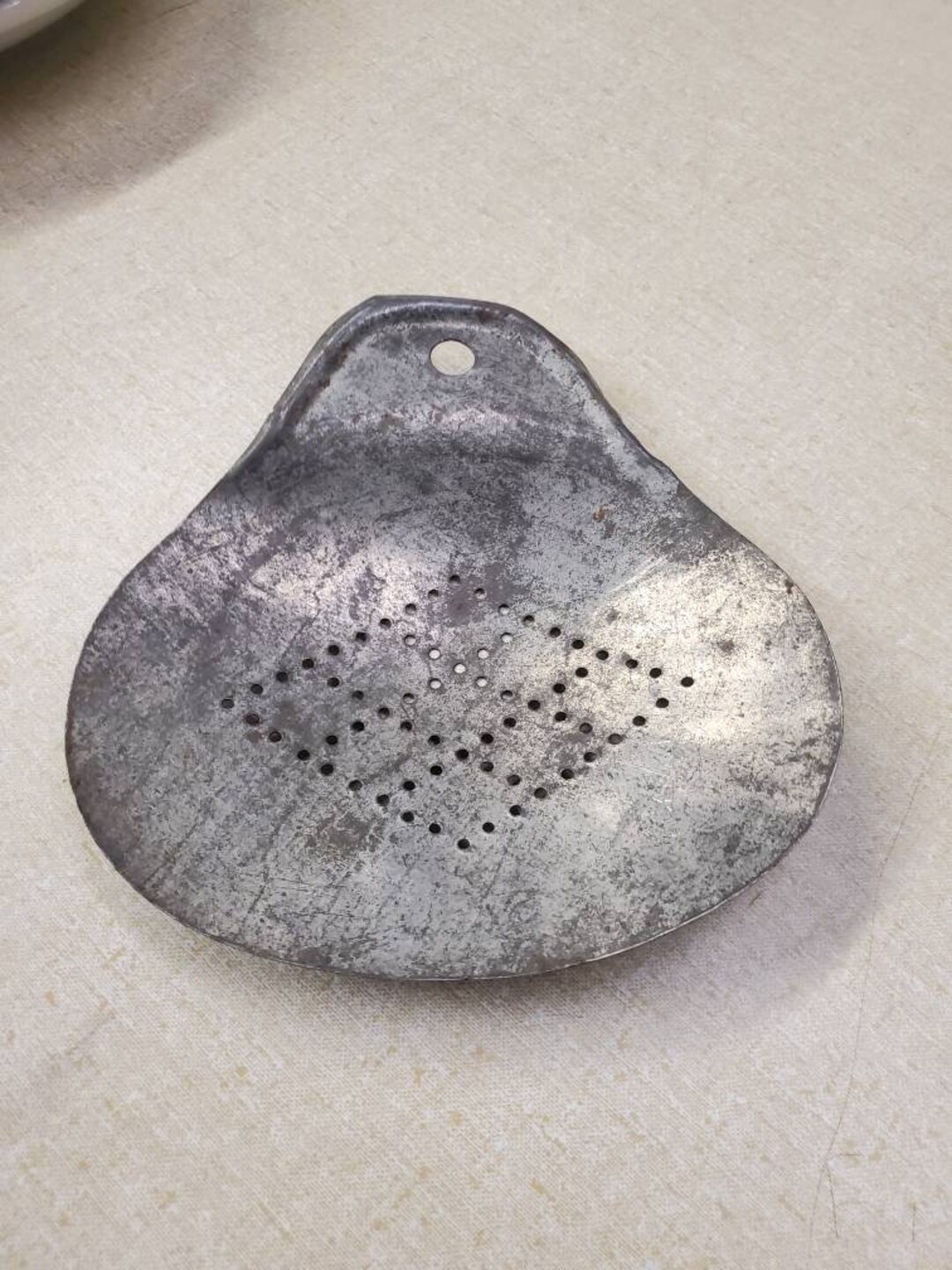 Rustic Metal, Hand Scoop, Aluminum Colander and Sifter, Farmhouse ...