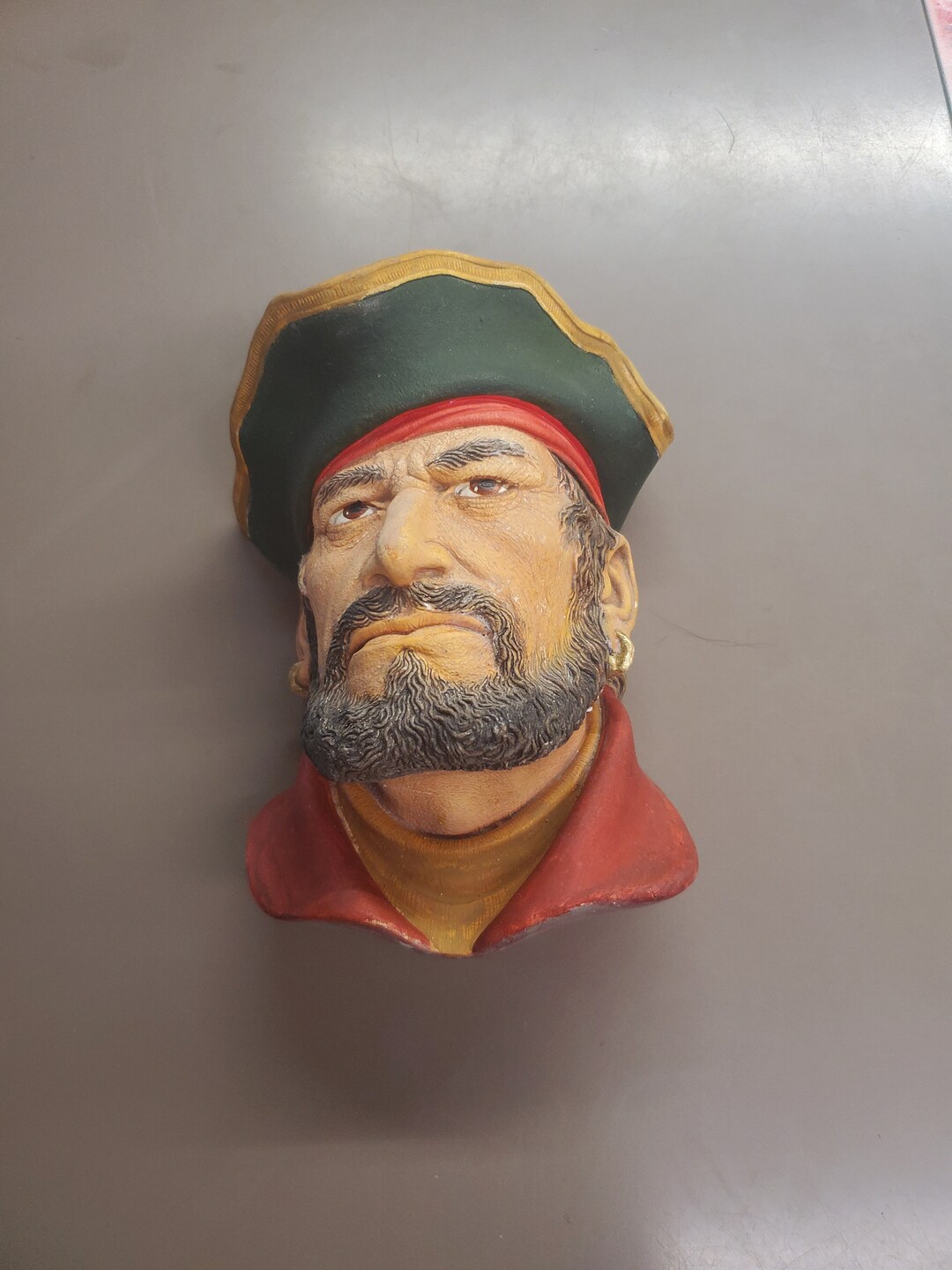 Legends Products, 1983 Captain Morgan, Chalkware Head Sculpture, Rare ...