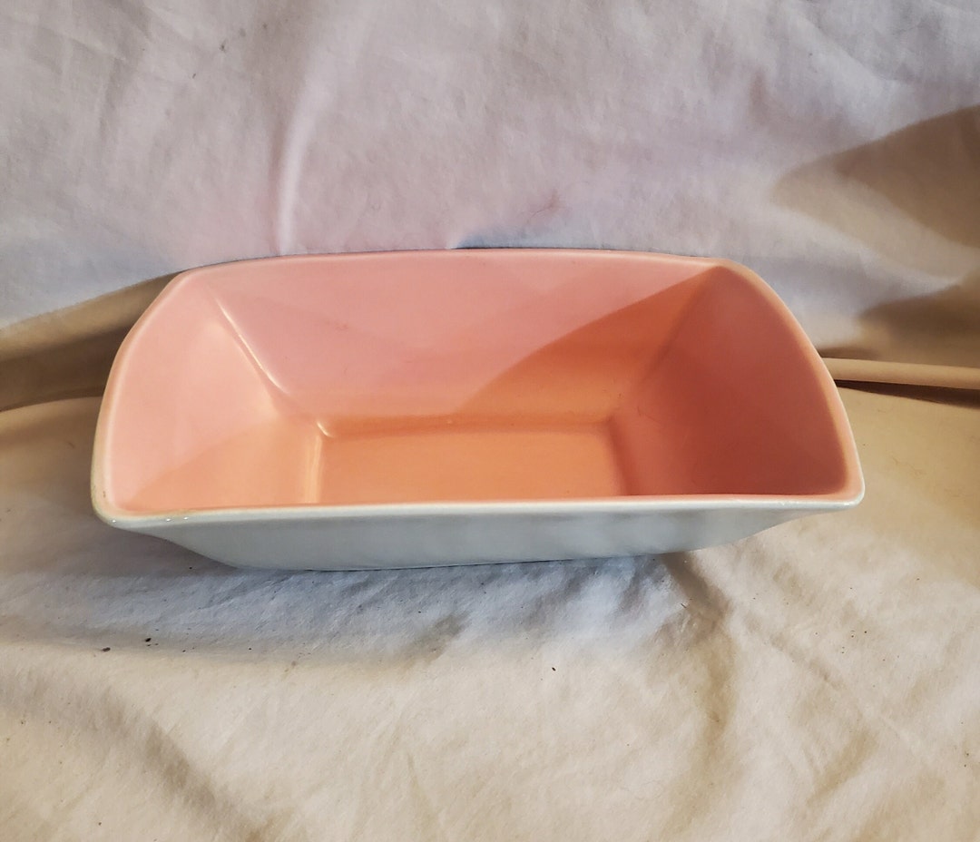 Rare Find Red Wing Zephyr Pink and Gray Rectangular Flower Planter or ...