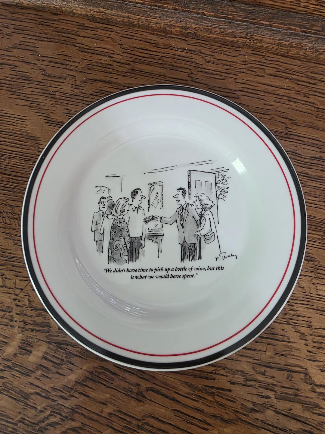 1999 the New Yorker, the Cartoon Bank, 8 Inch Salad or Cheese Plate ...