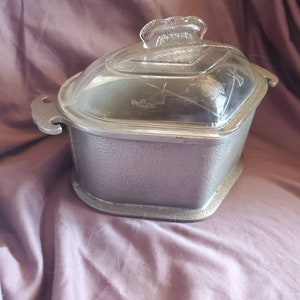 Heart Shaped Guardian Pan Metal Casserole Dish or Vintage Planter With ...