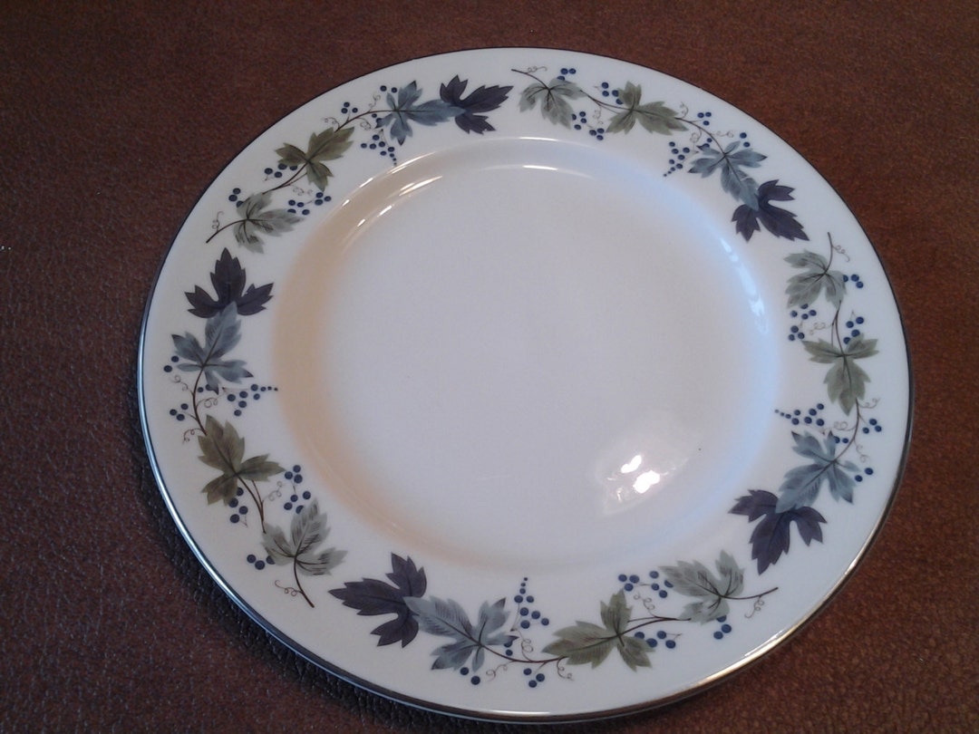 1960s Collectible China Royal Doulton Burgundy Design 8 Inch Salad ...