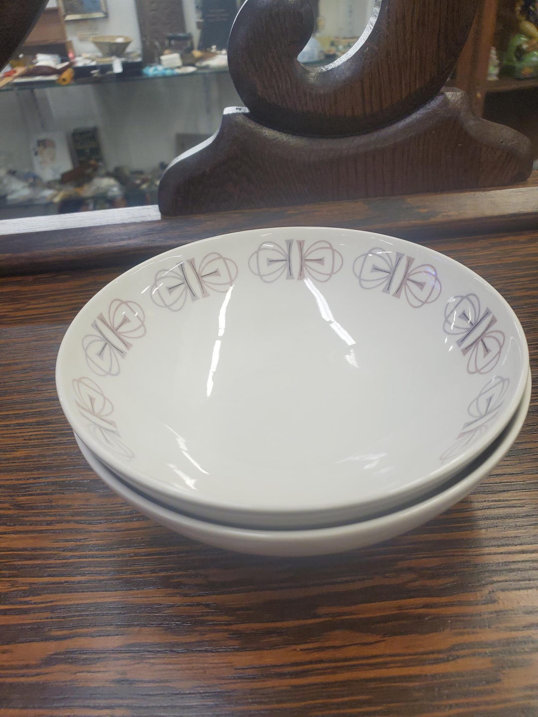 Set of 2 Merry Go Round, Franciscan Whitestone Ware, 5 Inch Soup/sauce ...