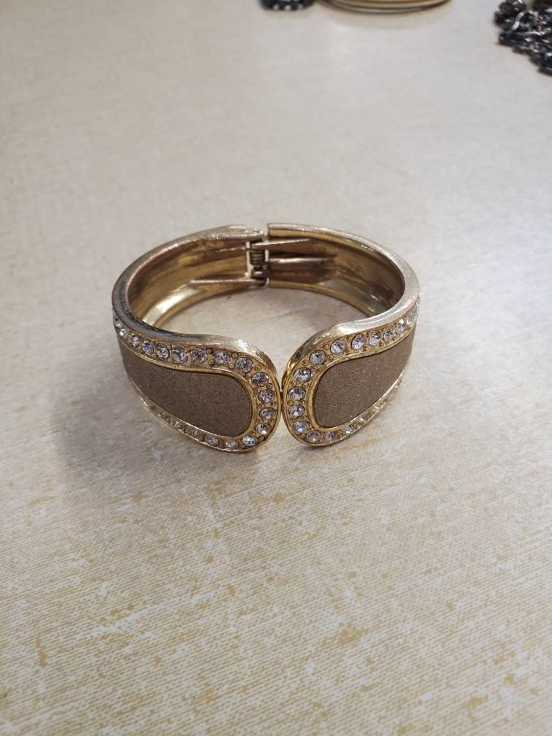 Cosplay, Brush Metal, Spring Loaded, Rhinestone Hollywood Regency Style ...
