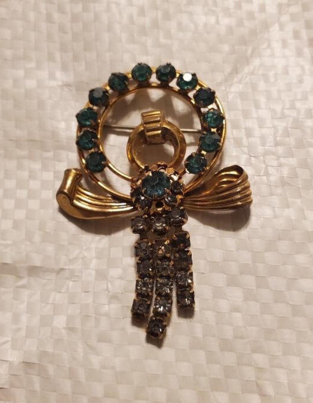 Designer Harry Iskin 1940s 20k Gold Filled Pin or Brooch With ...