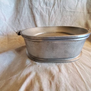 Large 12.75 Inch, Guardian Service, Hammered Aluminum Roasting Pan With ...