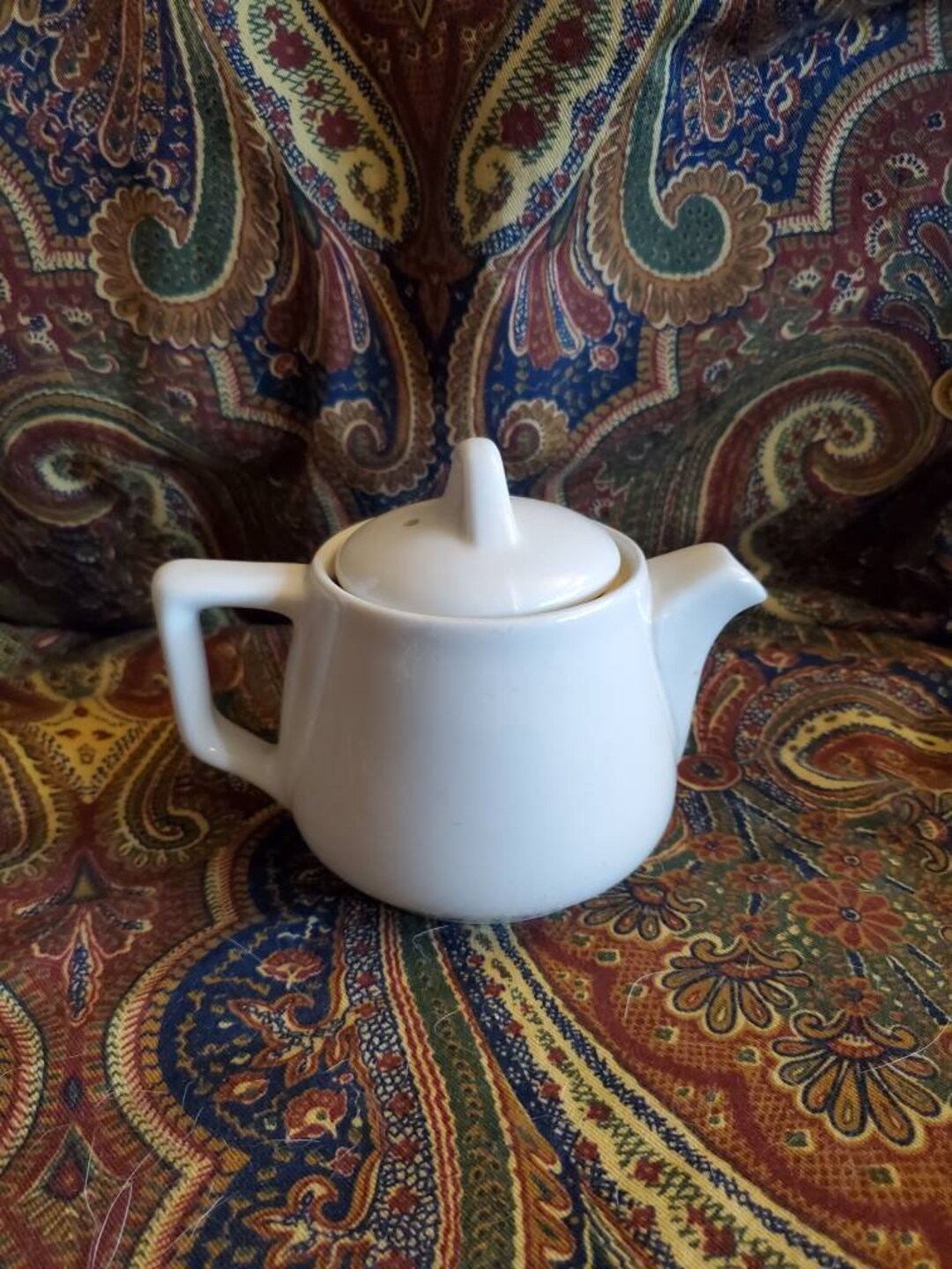 Hall China, Diner Style, Solid White Tea Pot, Single Serving, 1 Cup Tea ...