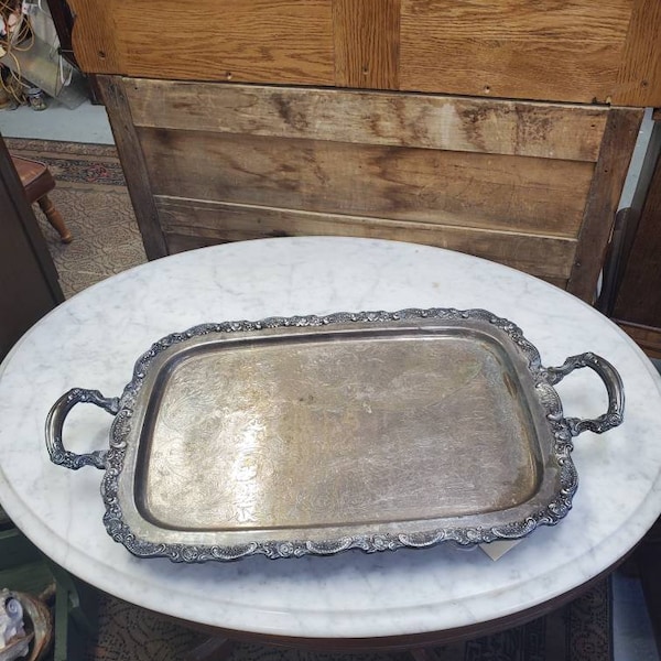 Heavy Silver Tray - Etsy
