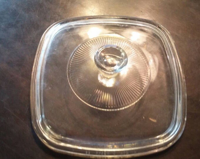 Vintage Kitchen Pyrex Clear Glass Square 8.5 Inch Replacement Lid - Etsy