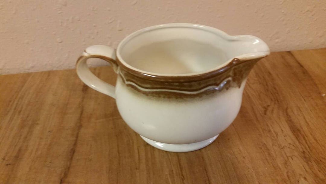 Noritake Stoneware Festival Pattern Gravy Boat or Syrup Pitcher Vintage ...