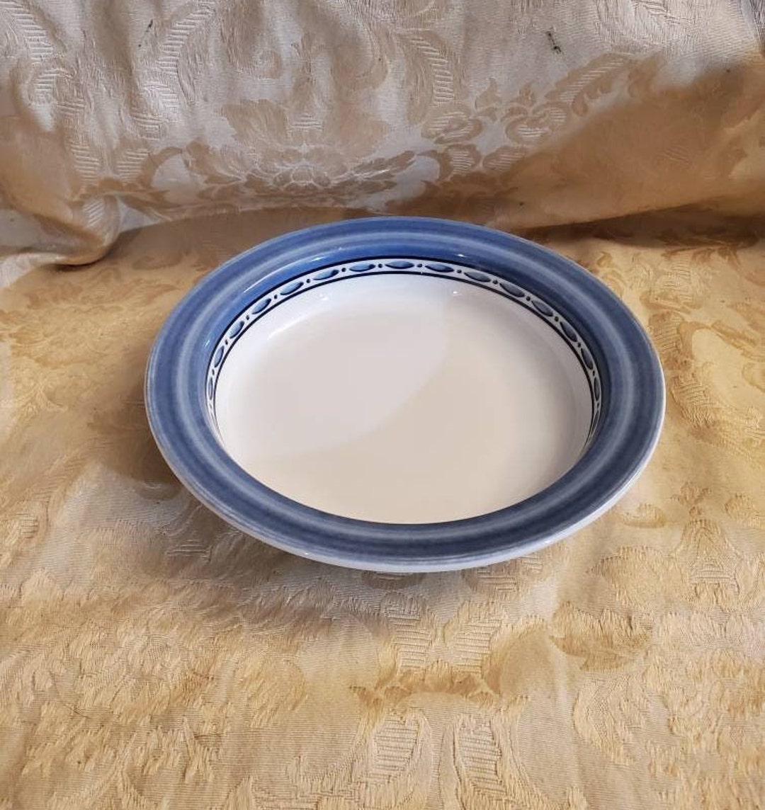Belgian Blue by Dansk, Bistro Dinnerware, 8 Inch Stoneware Rimmed Soup ...