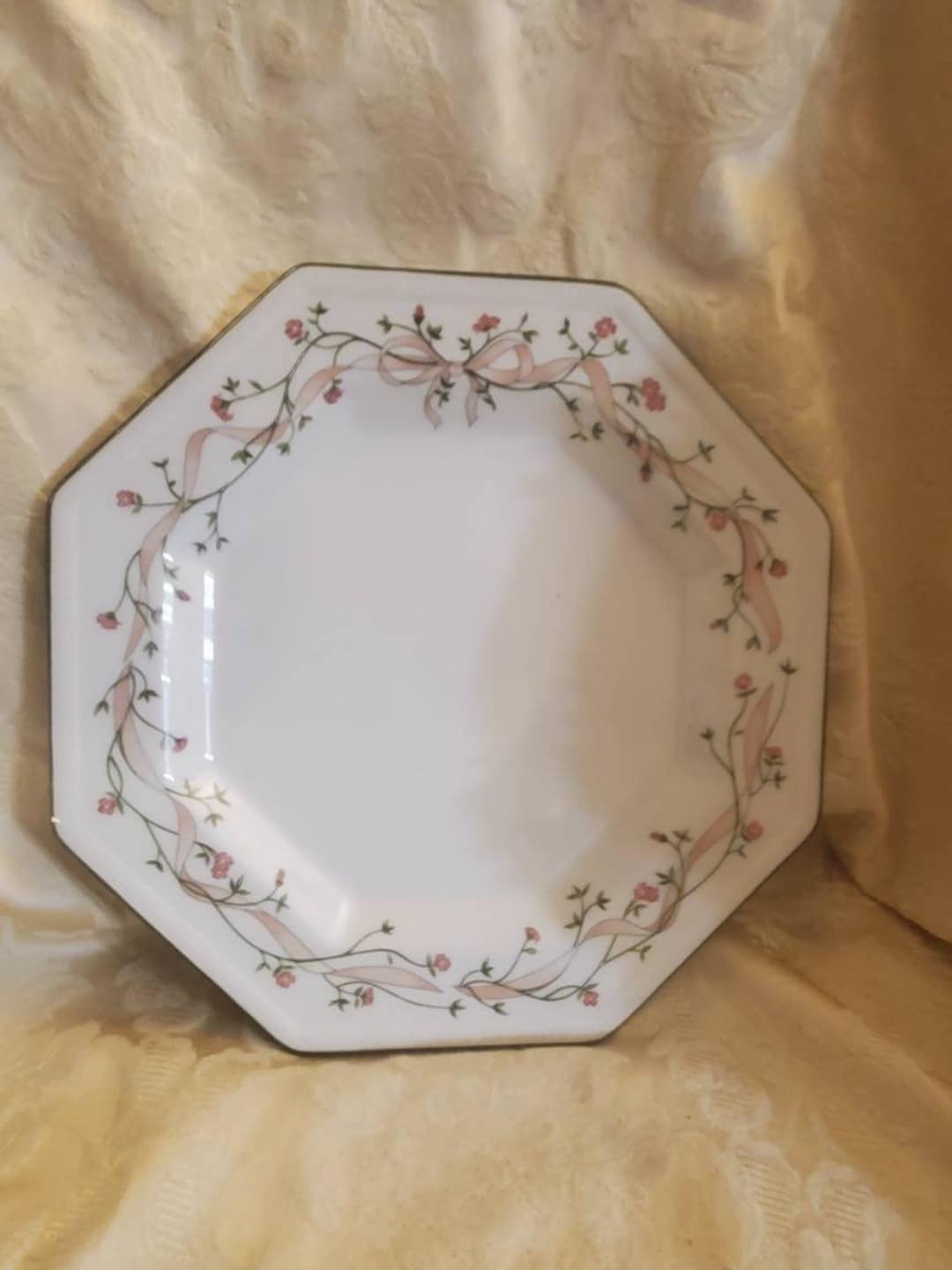 Johnson Brothers, Eternal Beau,10 Inch Dinner Plate, Pink Floral Vine ...