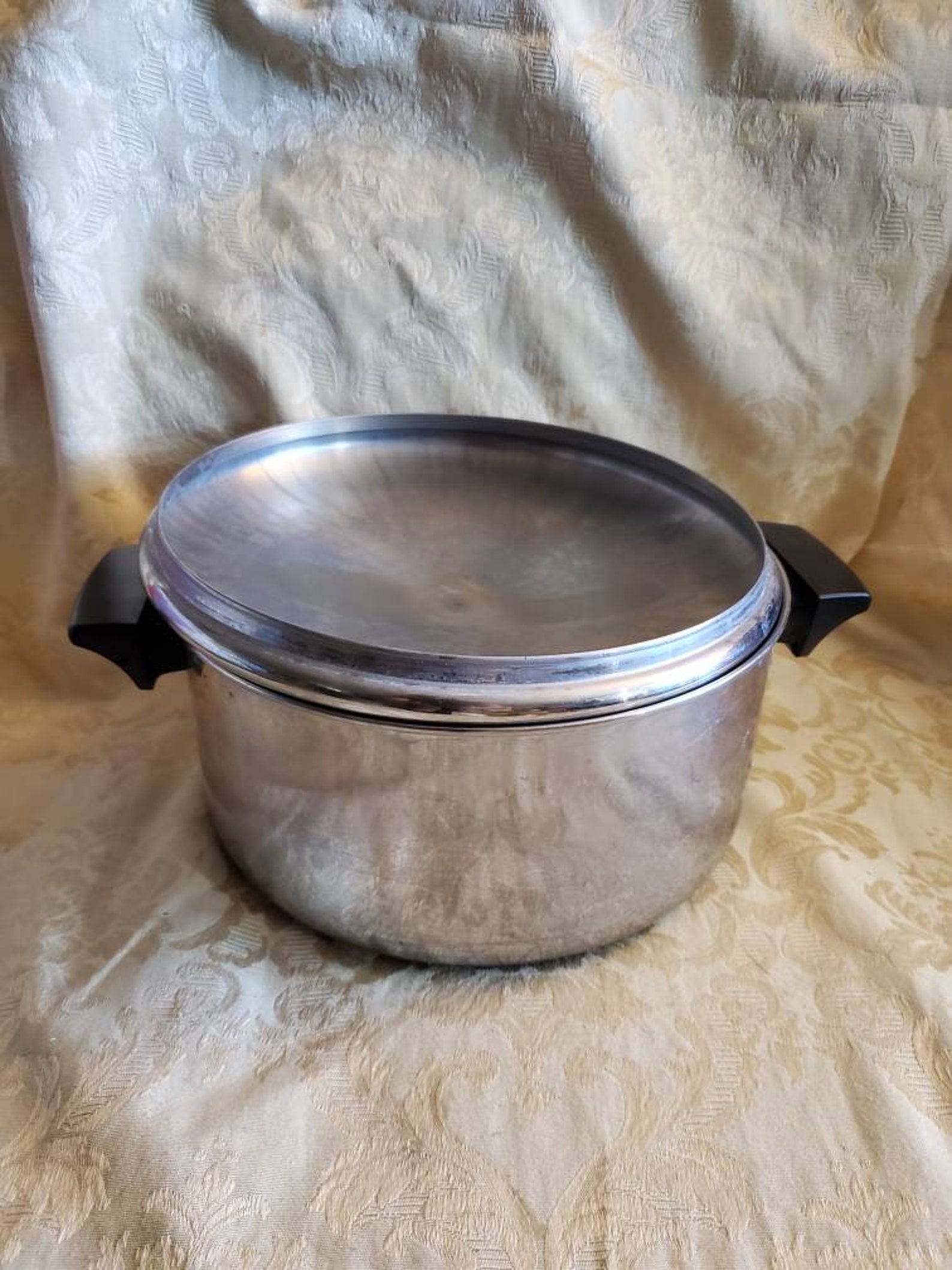 Revere Ware, 93 F, 4.5 Quart Dutch Oven, Large Chrome Cooking Pot With ...