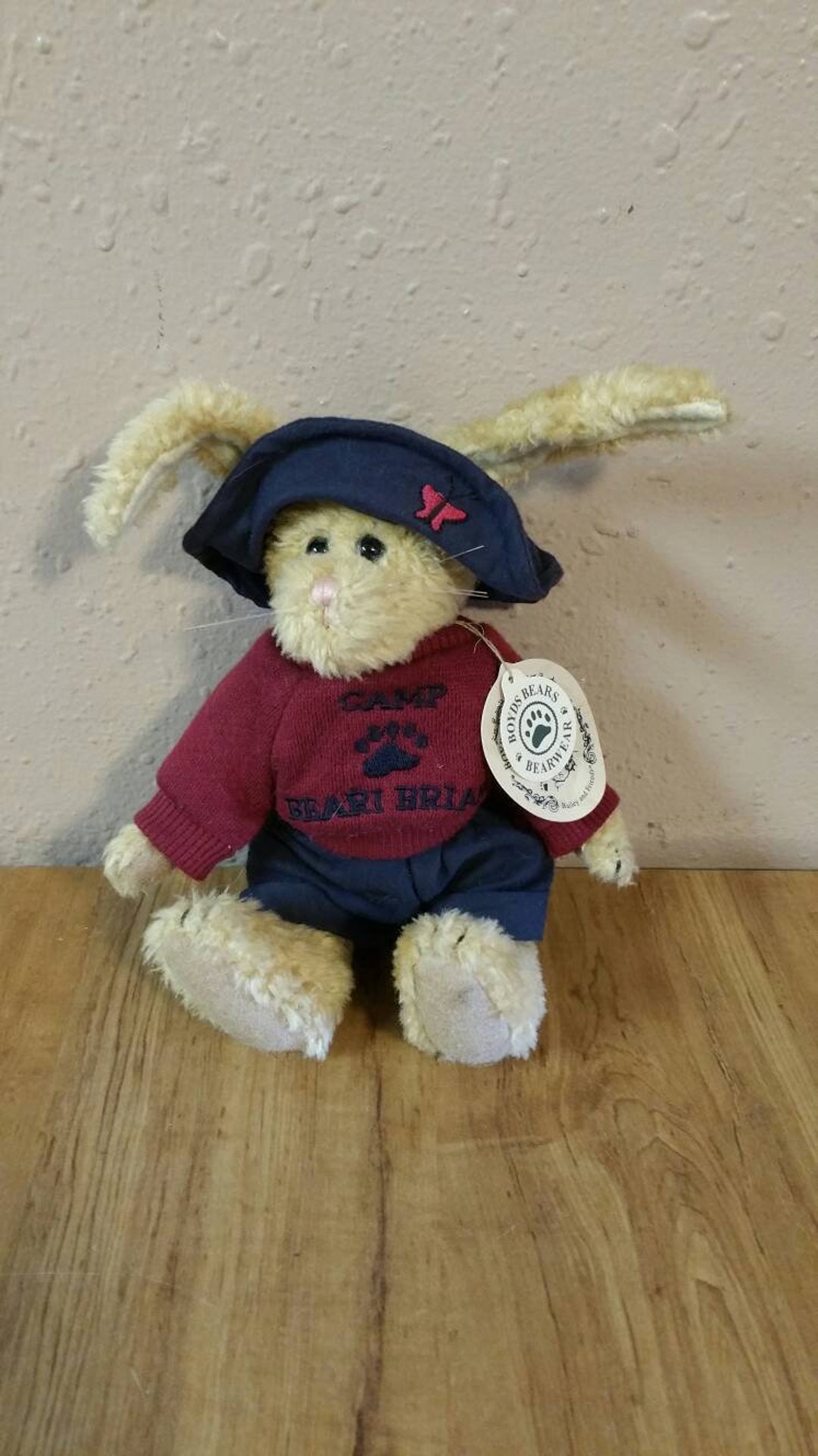8 Inch Stuffed Rabbit With "camp Heart Briar" , From Boyd's Bears and ...
