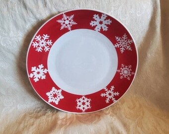 Snowflake Dinner Plate - Etsy