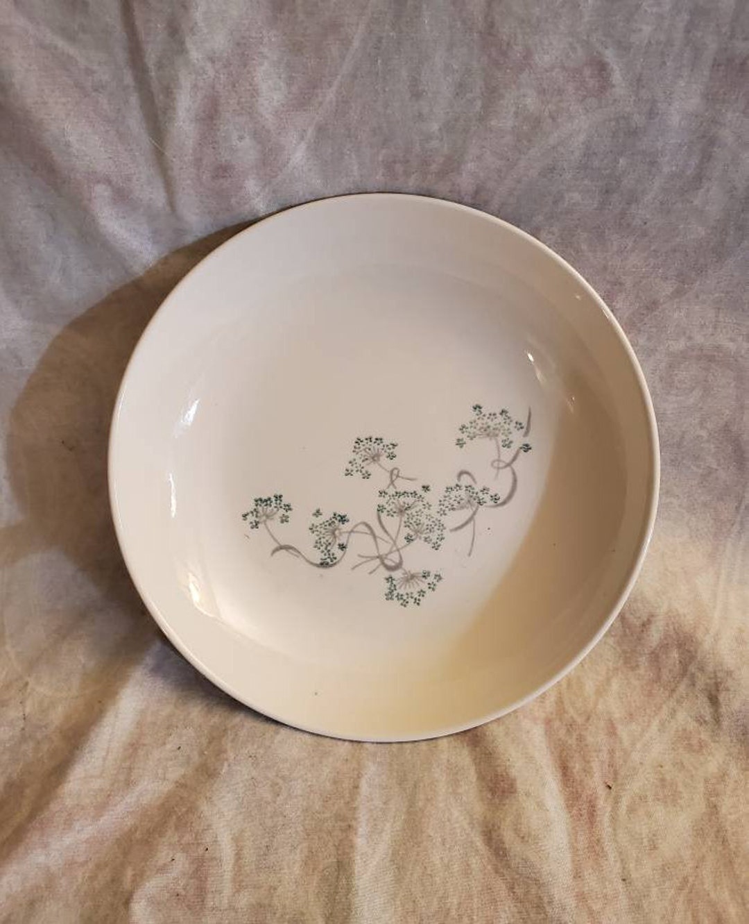 Stetson Pottery, Hand Painted 8.25 Inch Serving Bowl With Turquoise ...