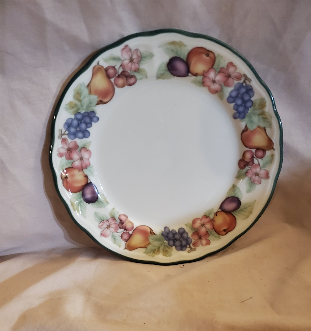 Epoch Dinnerware Market Day 7.60 Inch Salad Plate, Made in Indonesia ...