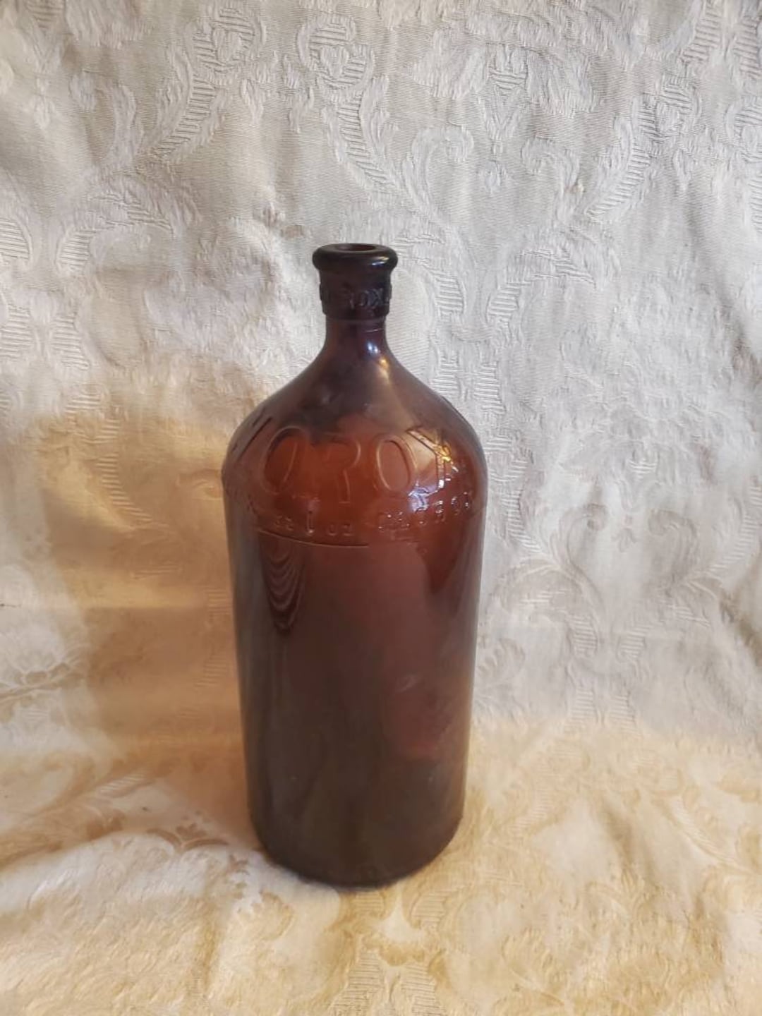 Rustic 1930s, Brown Glass, Clorox Bottle, Vintage Cleaning Bottle ...