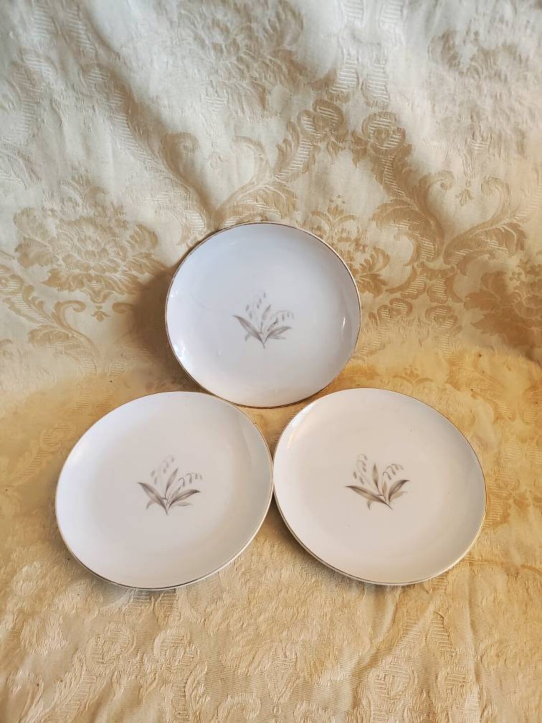 Kaysons China, Golden Rhapsody, Set of 3, 6.40 Inch Bread or Butter ...