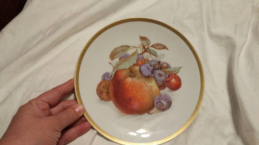 Jaeger & Co. Bavarian China "harvest" Pattern Gold Trim Salad Plate ...