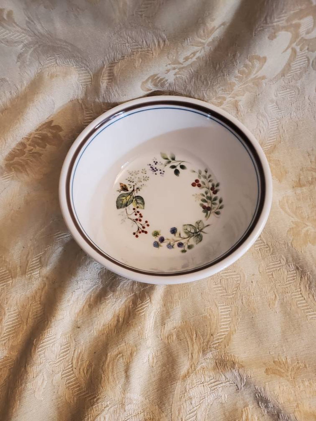 Bitter Sweet by Royal Albert, 6.25 Inch Soup or Cereal Bowl, Blue and ...