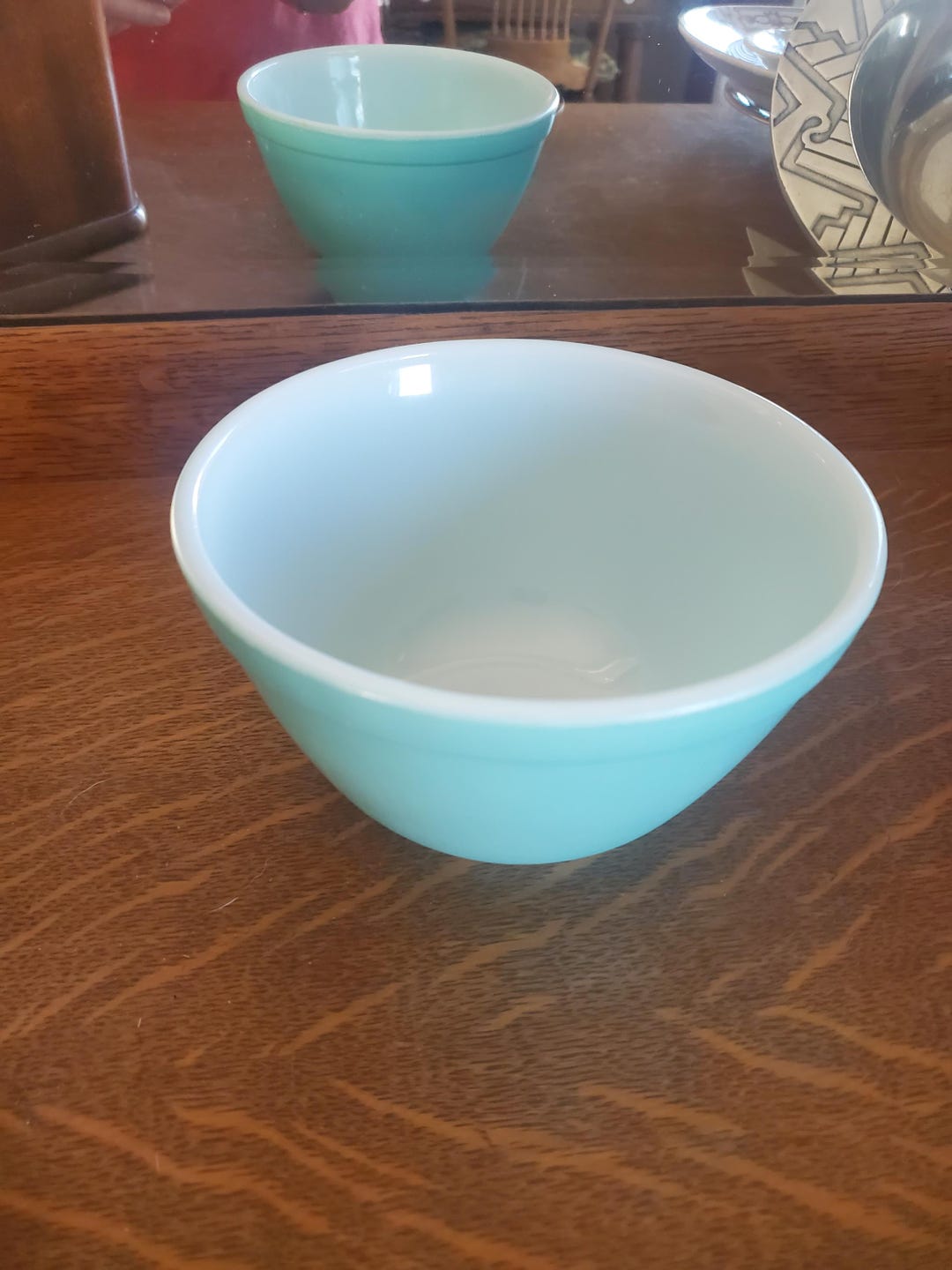 Small Sized Robin Egg Blue 401 Pyrex Glass Dish or Mixing Bowl 1 Quart ...
