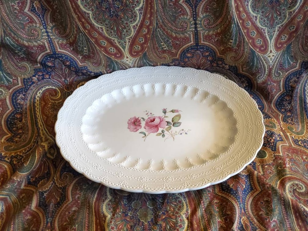 Rare Find, Billingsley Rose Pink (old Backstamp) by Spode, 17 Inch Oval ...