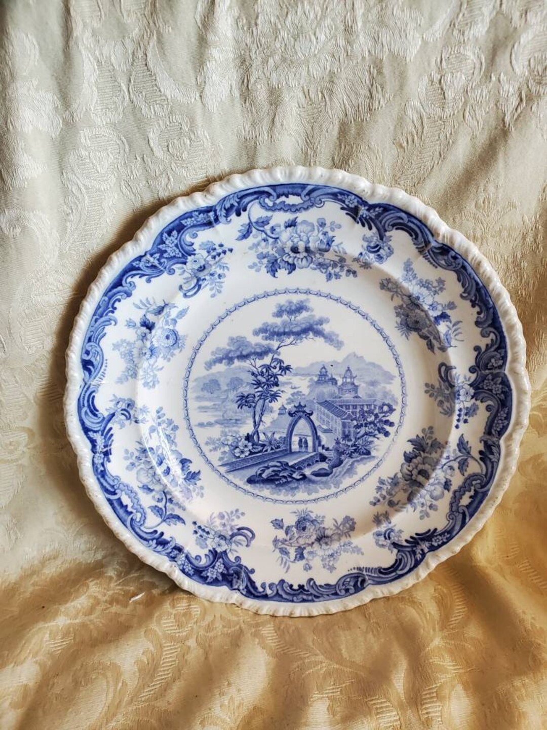Collectible "chinese Marine", Opaque China, 10.50 Inch Dinner or Chop ...