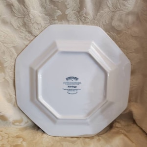 Johnson Brothers, Heritage White ,10 Inch Dinner Octagon Plate, White ...