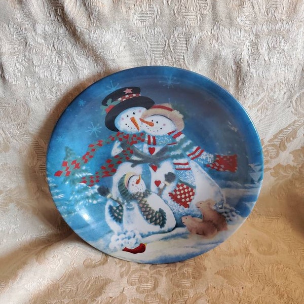 Snowman Plate - Etsy