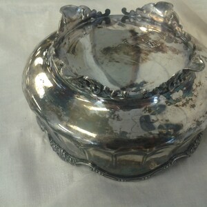 Simpson Hall Miller Company Silver Plated Anitque Footed Serving Bowl ...