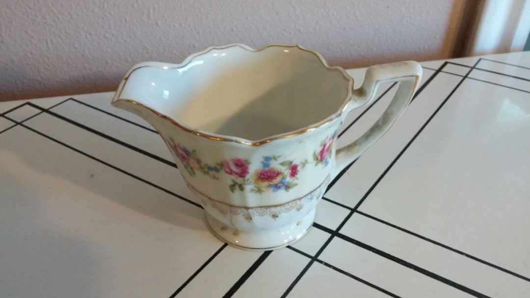 On Sale Made in Occupied Japan Gold Castle Fine China Pink Rose Serving ...