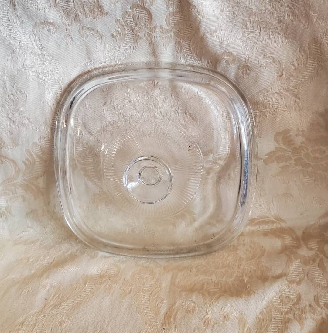 Vintage Kitchen Pyrex Clear Glass Square 8.70 Inch Replacement Lid - Etsy