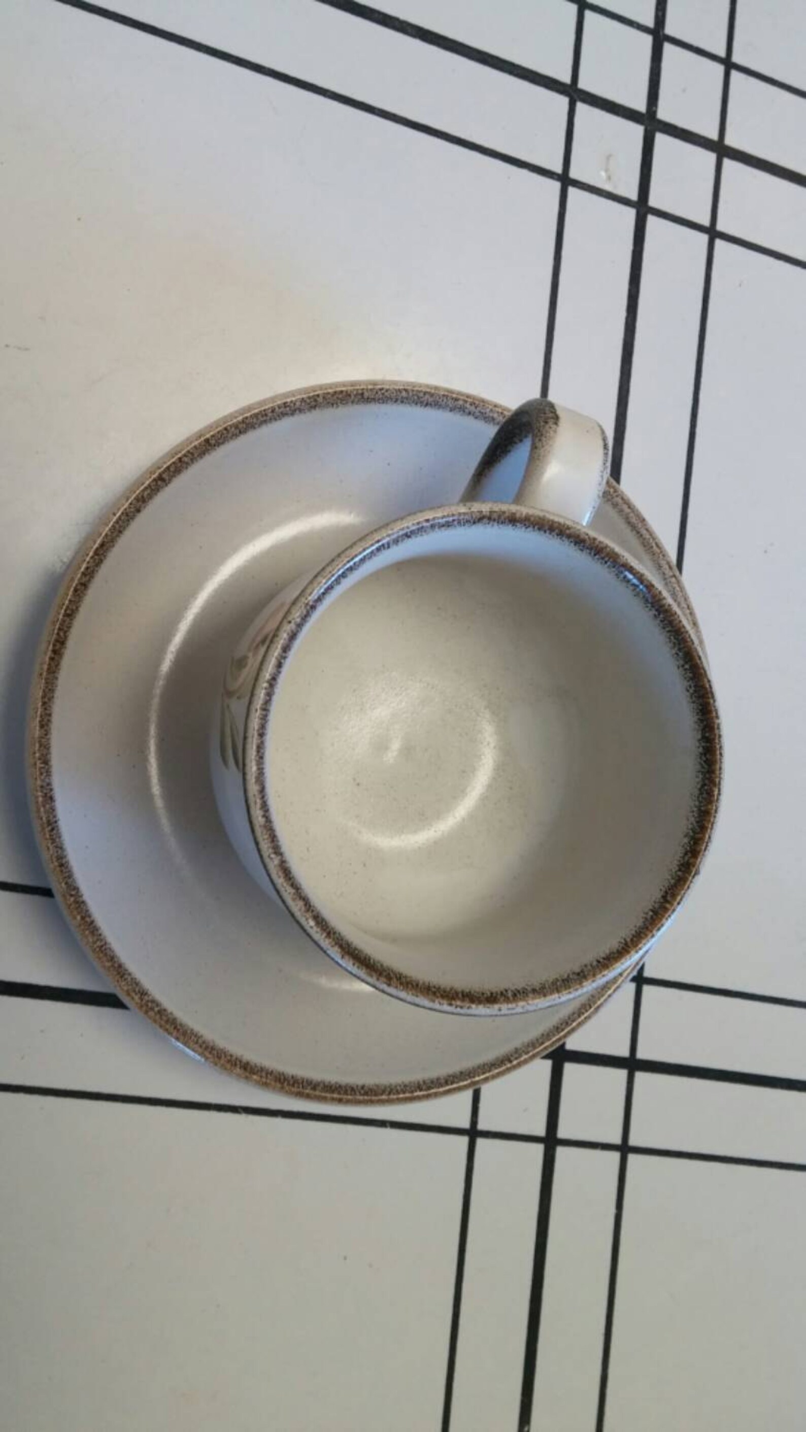 On Sale Denby Langley Made in England Flat Cup and Saucer Serenade ...