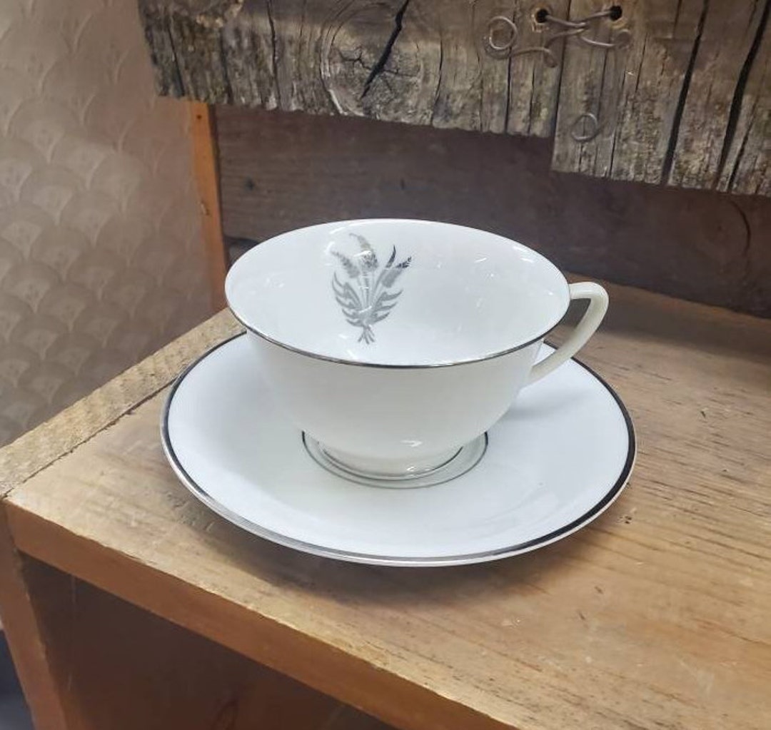 Royal Jackson, Tea Cup and Saucer, Hot Beverage Set, Platinum Wheat ...