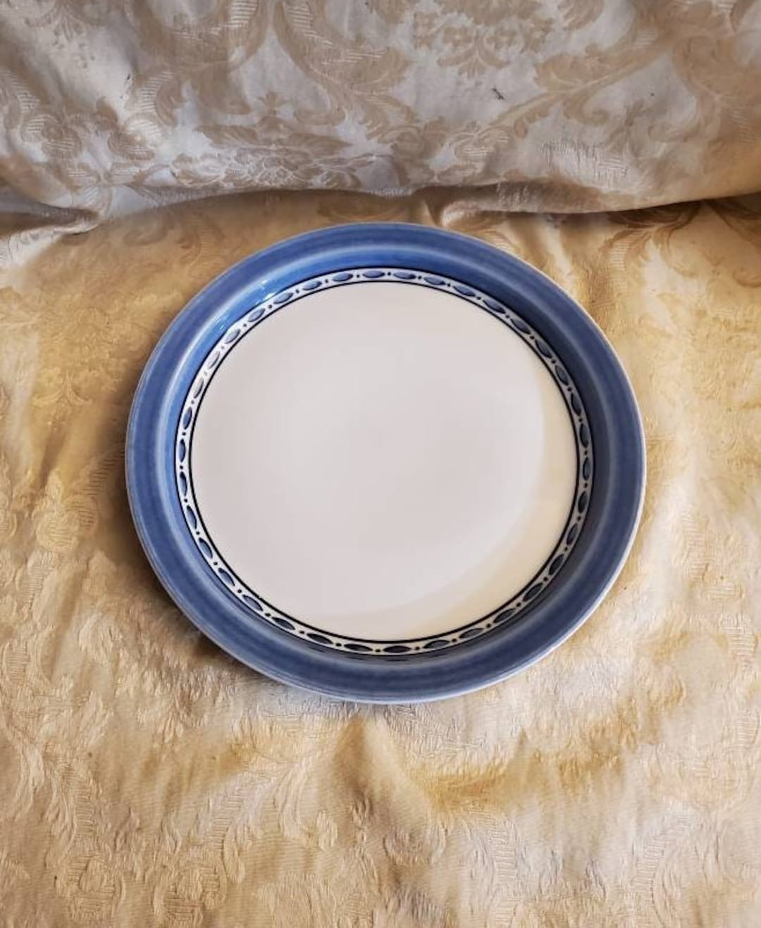 Belgian Blue by Dansk, Bistro Dinnerware, 10.10 Inch Stoneware Rimmed ...