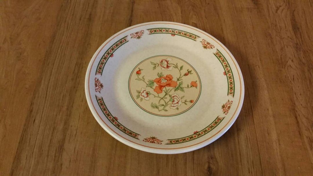 Lenox Temperware Coral Blossoms With Orange and Red Flowers 6.50 Bread ...