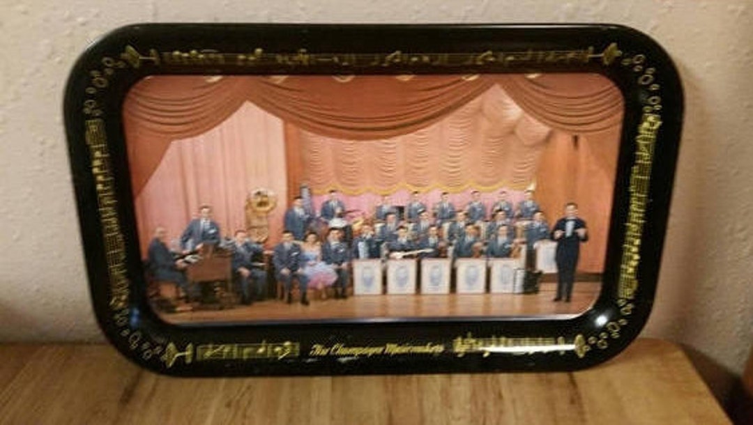 Lawrence Welk the Champagne Music Makers Tin Tray Rectangular Serving ...